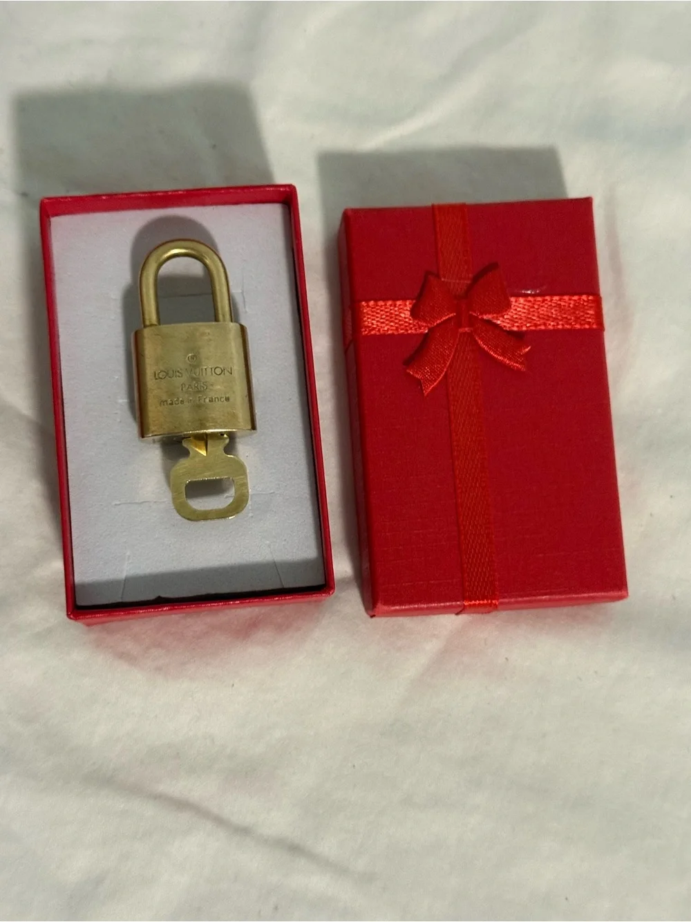 Louis Vuitton | Jewelry | Louis Vuitton Gold Tone Padlock And Key Set ...